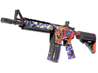 Купить КС 2 скин M4A4 | 龍王 (Король драконов) (После полевых испытаний ...